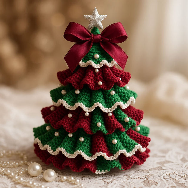 DIY Crochet Christmas Tree Kit – Handmade Holiday Decoration Set – INNSLANE