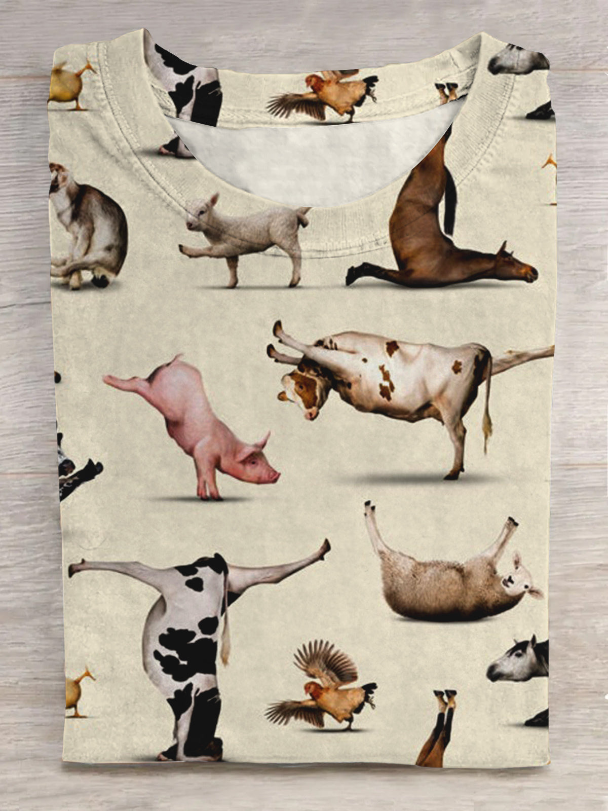 Farm Animal Yoga Crew Neck T-shirt – INNSLANE