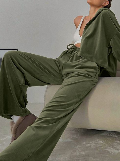 Greenfield Velvet Two Piece Pants Set – INNSLANE