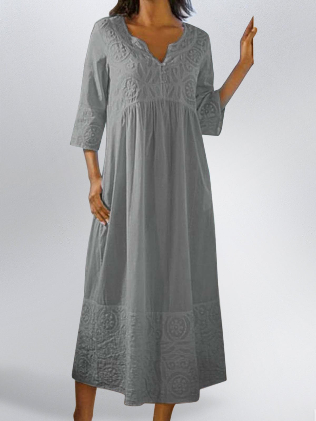 *COTTON LINEN SNAP FRONT DUSTER – INNSLANE